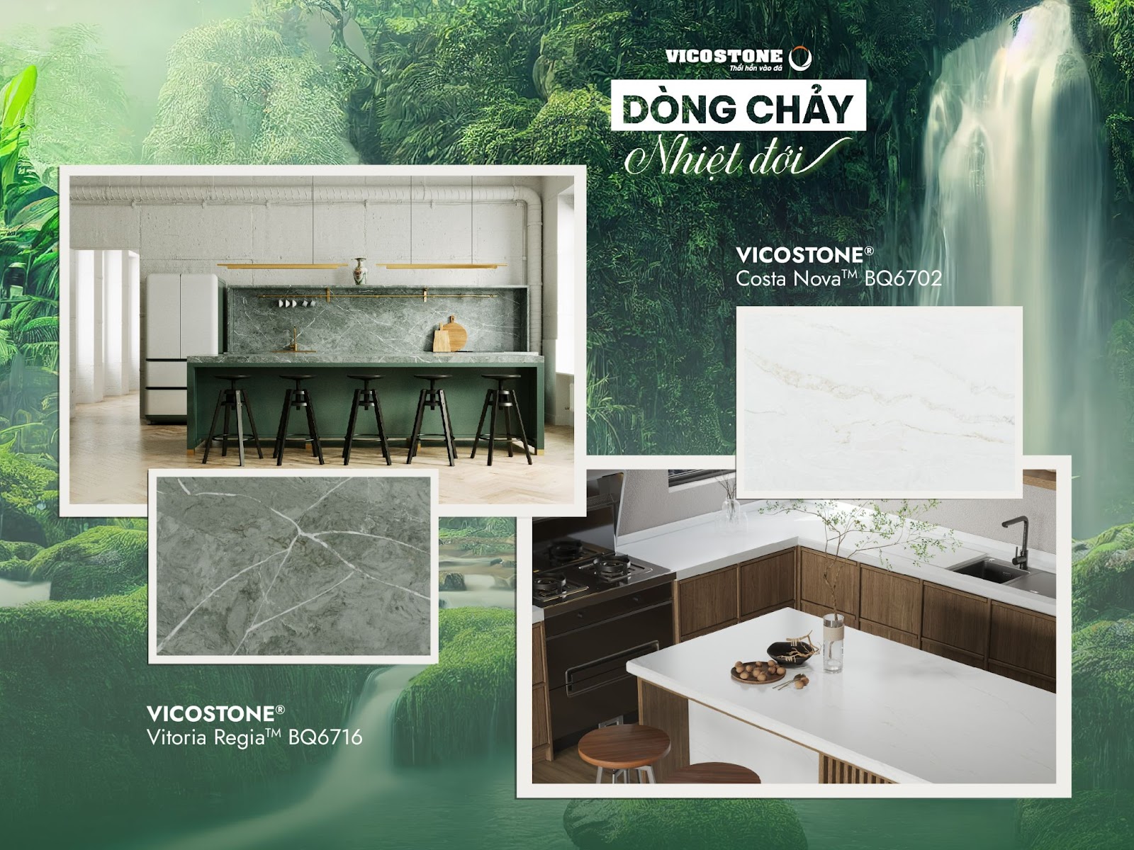 Đá VICOSTONE® ra mắt bộ sưu tập mới “Dòng chảy nhiệt đới”