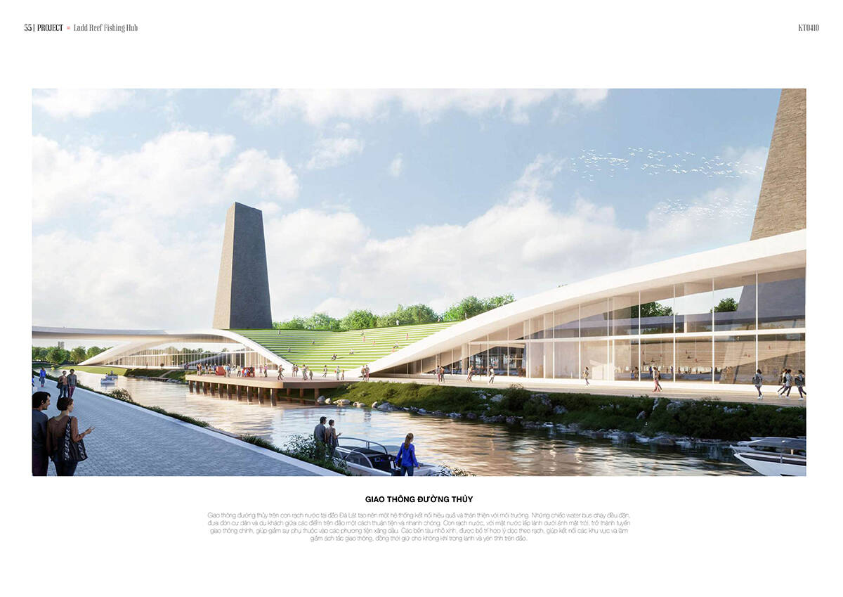 Đồ án sinh viên tiêu biểu: Trung tâm dịch vụ, hậu cần nghề cá đảo nhân tạo Đá Lát, huyện đảo ...