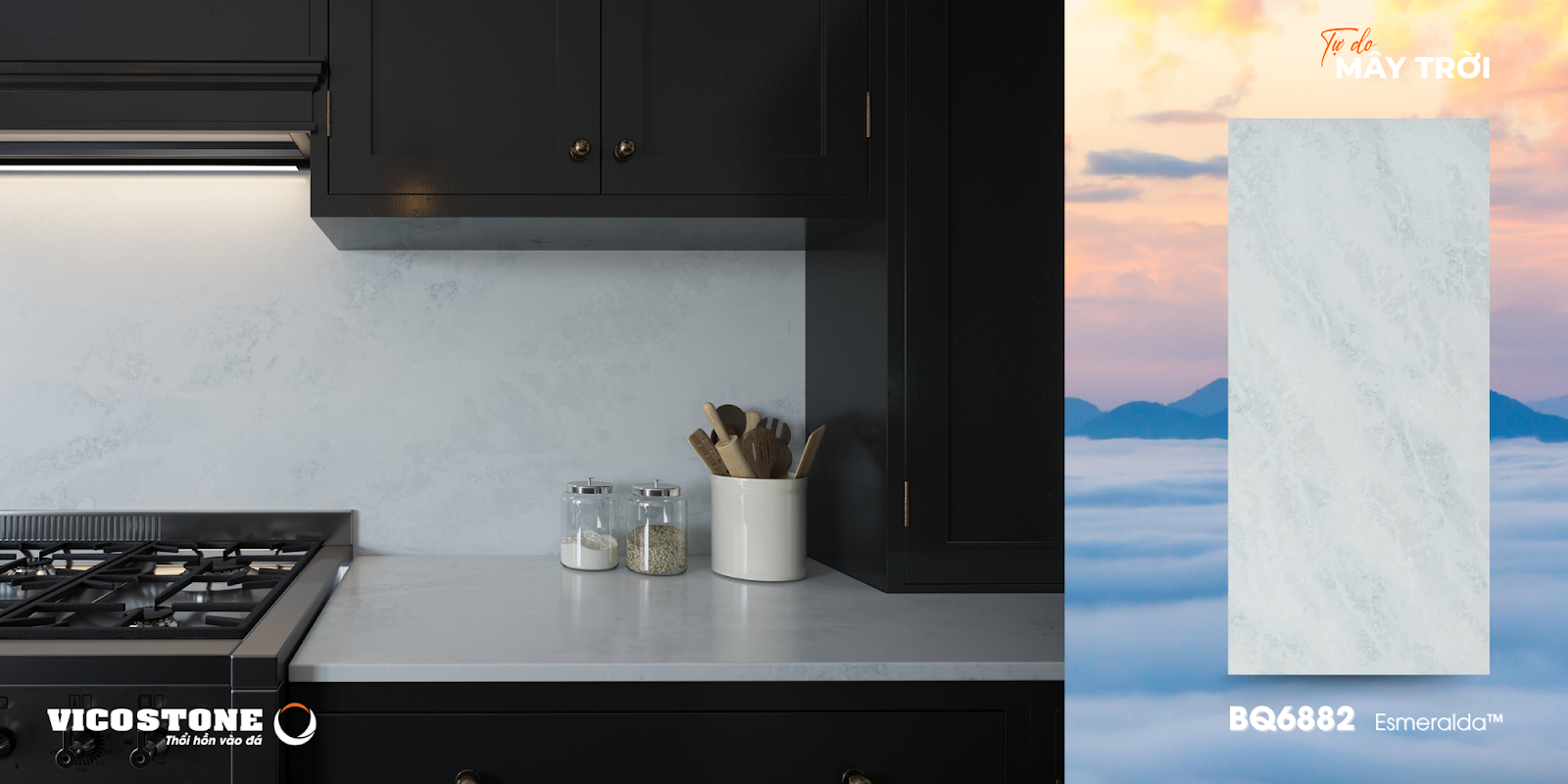 VICOSTONE® Tự do mây trời: Chạm chất riêng trong mọi không gian