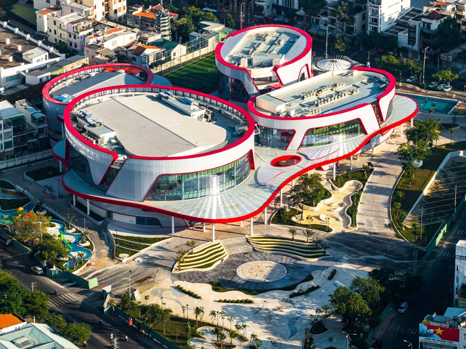 Cung thiếu nhi tỉnh Khánh Hòa – Nơi giao thoa giữa kiến trúc và không gian đô thị | Nhavui XS Studio