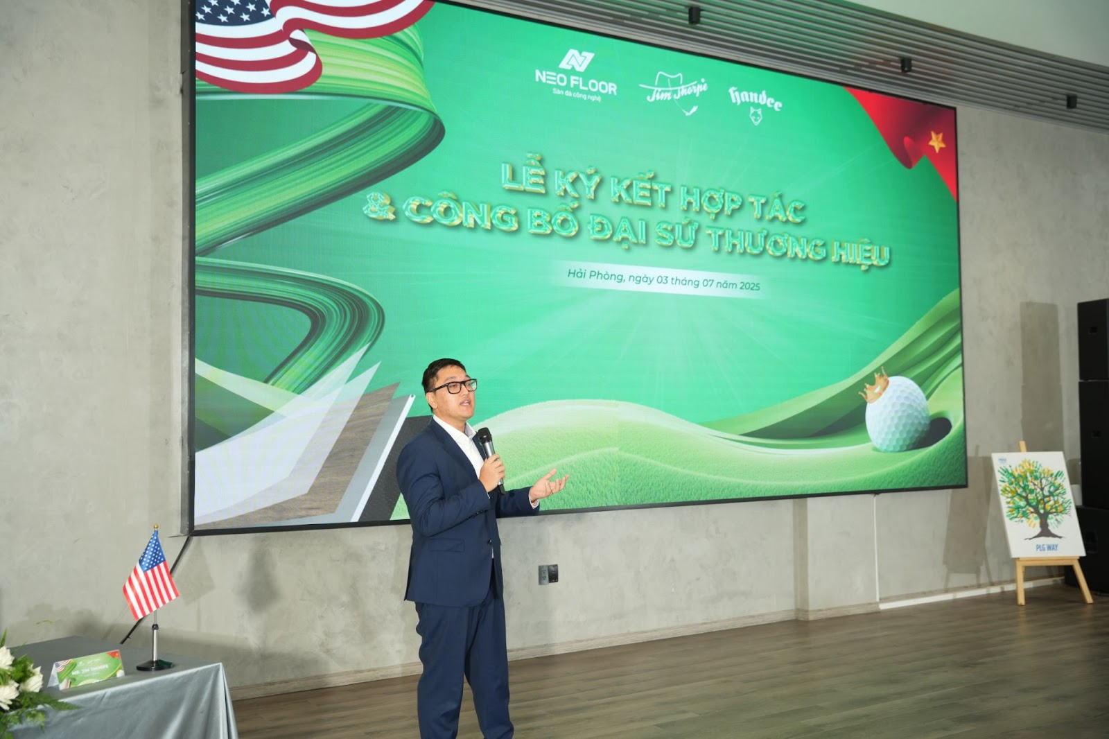 Neo Floor hợp tác cùng huyền thoại golf Jim Thorpe: Kết nối vật liệu ...