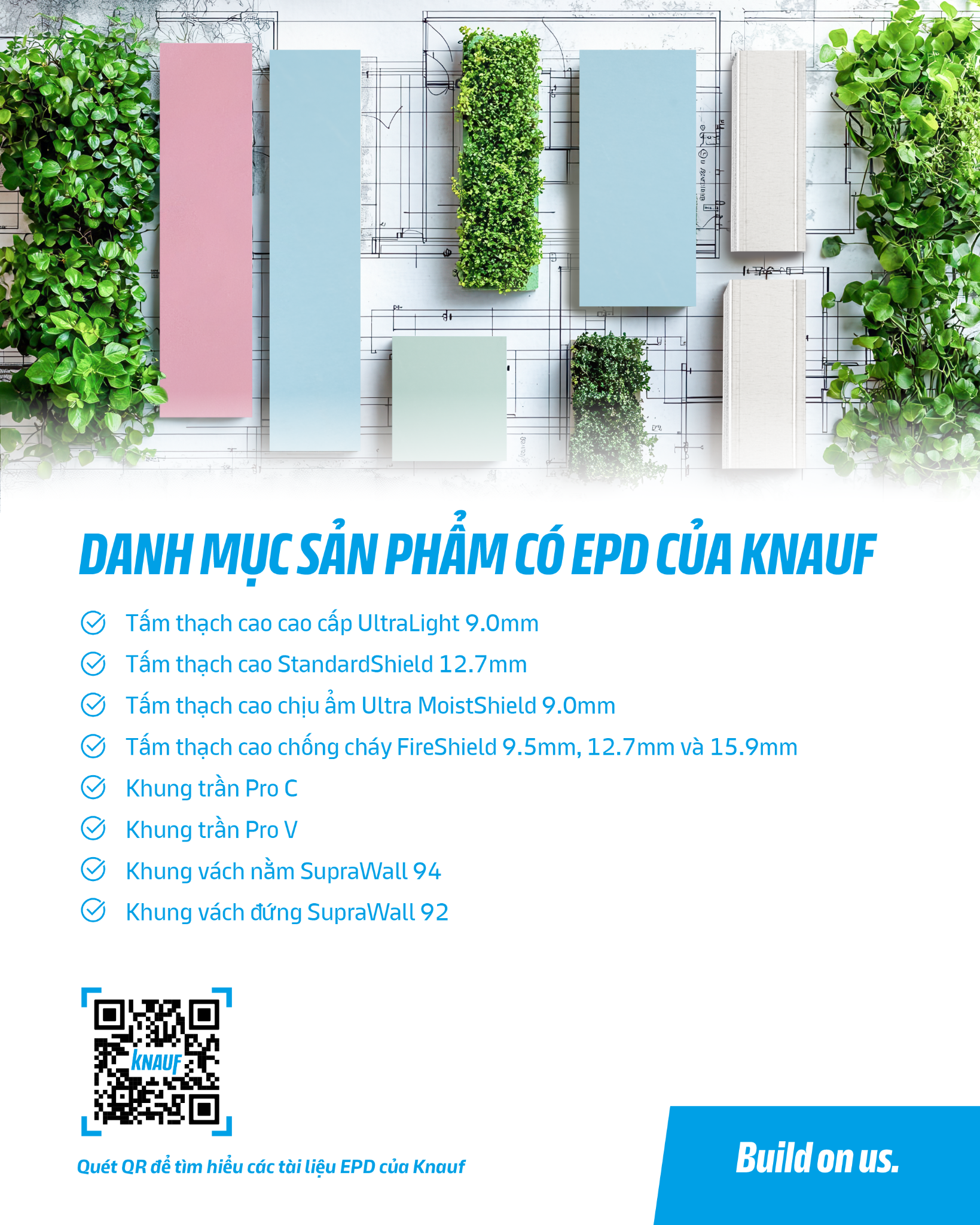 Knauf, đơn vị đầu tiên trong ngành thạch cao có EPD cho cả tấm thạch ...